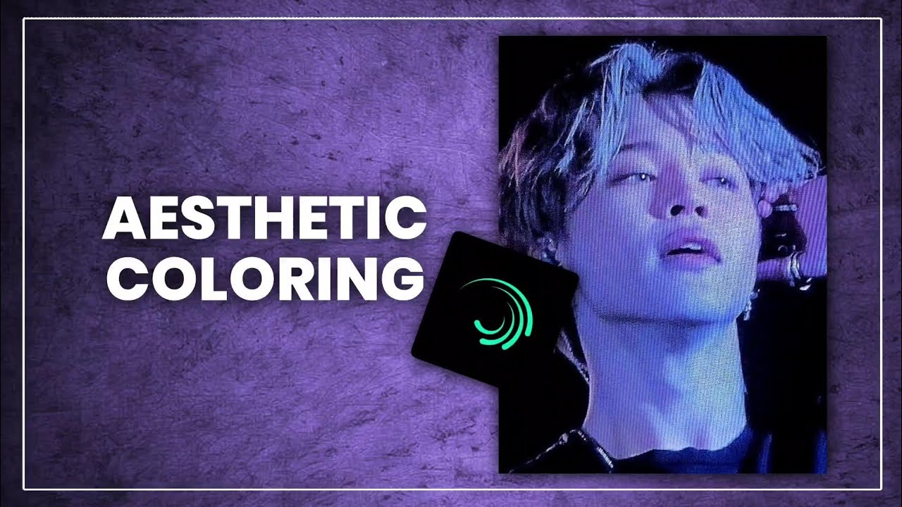 aesthetic purple coloring tutorial ; alight motion - YouTube