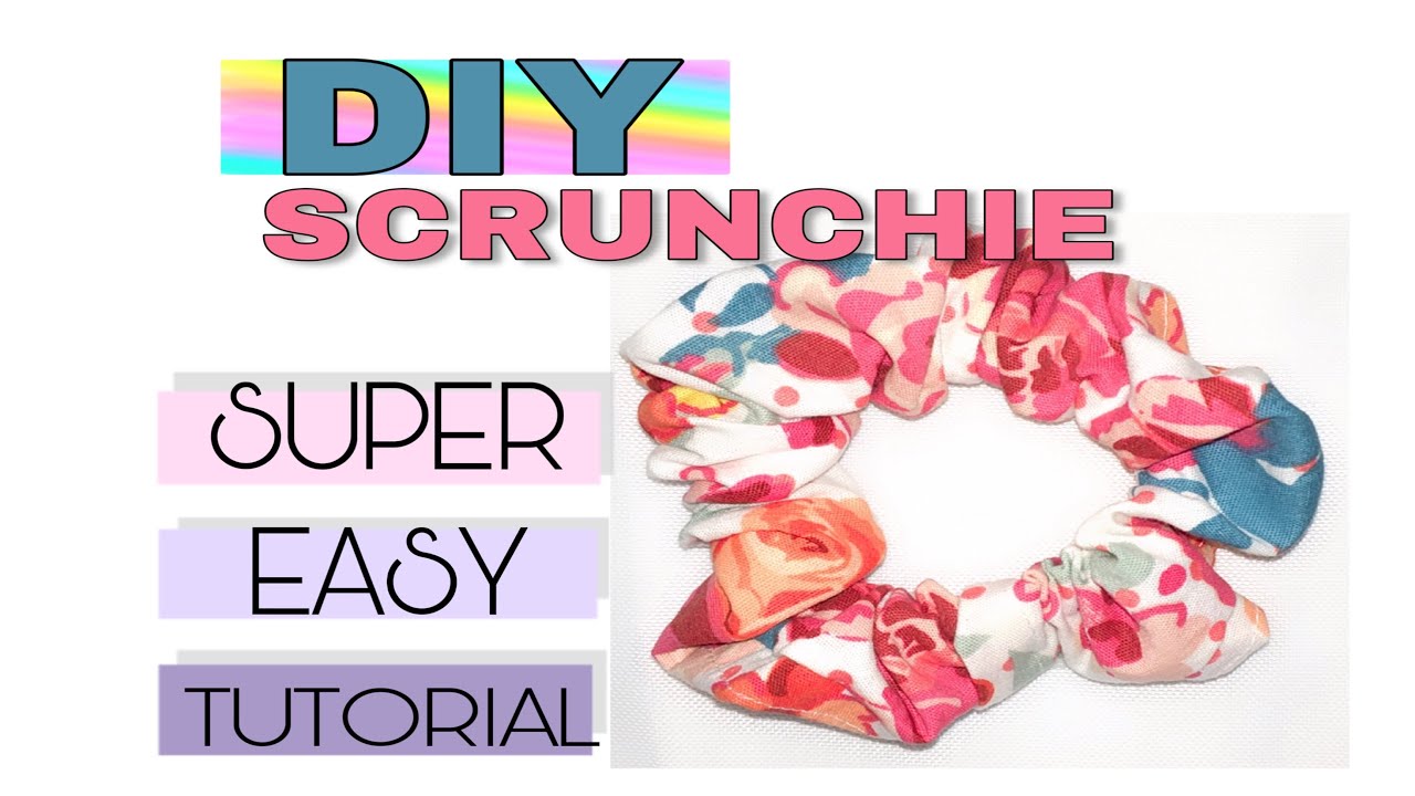 HOW TO MAKE A SCRUNCHIE - DIY - EASY TUTORIAL - YouTube