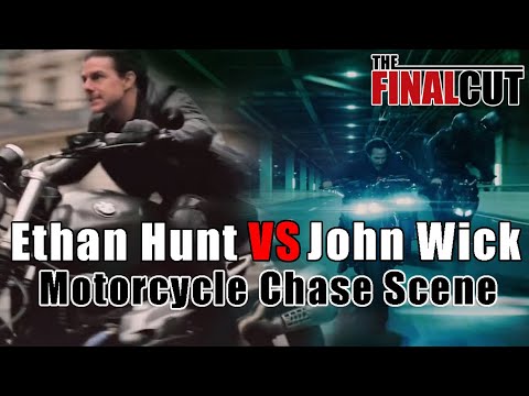 John Wick vs Ethan Hunt : Motorcycle Chase Scene - YouTube