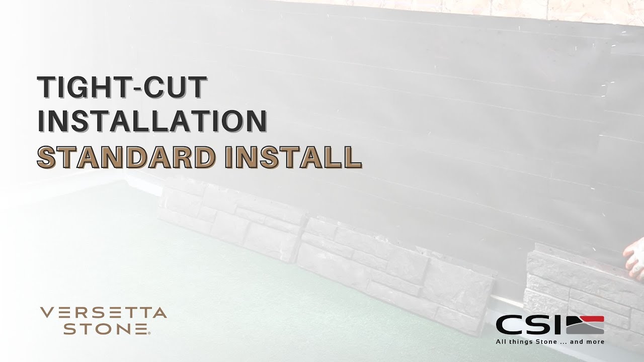 Versetta Stone® Tight-Cut Installation 3: Standard Install - YouTube