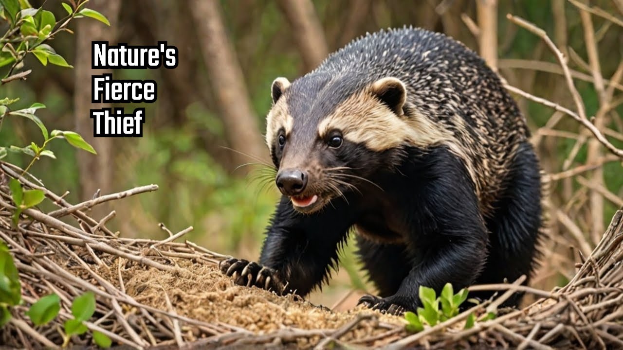 Honey Badger: Raiding Bee-Eater nests - YouTube