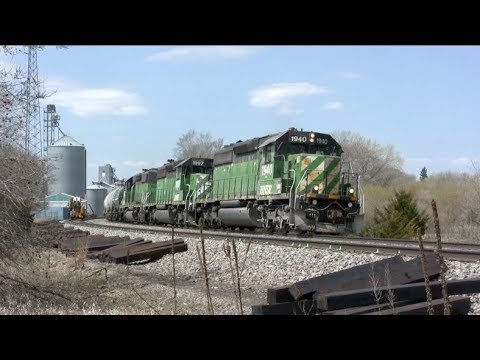 SD40-2s for five days on the BNSF - YouTube