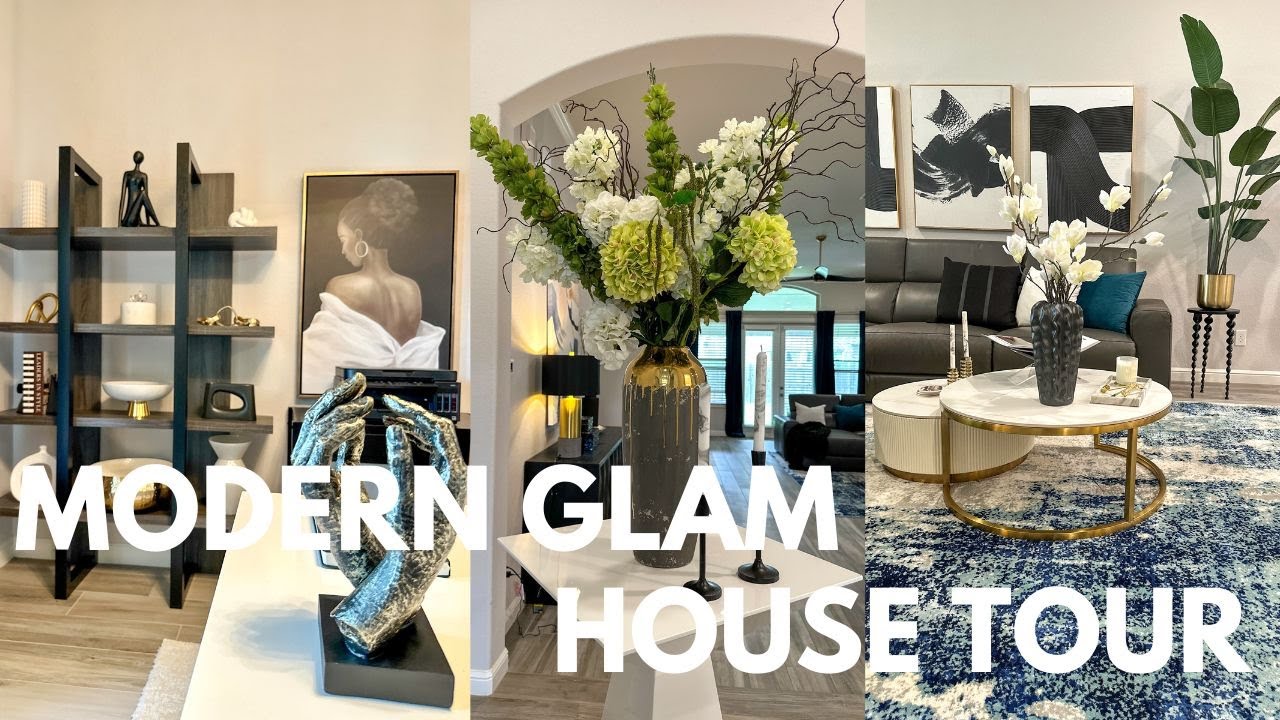 Modern glam house tour | Interior Design Project - YouTube