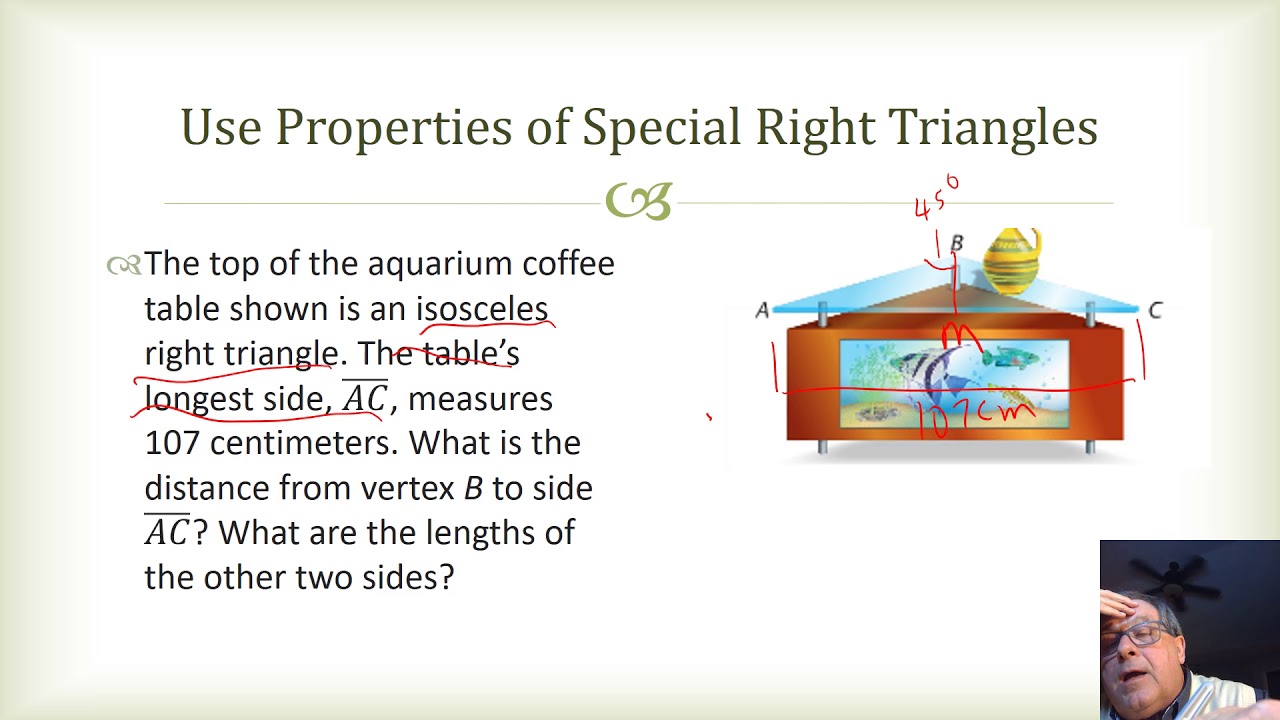 Properties of Special Right Triangles - YouTube