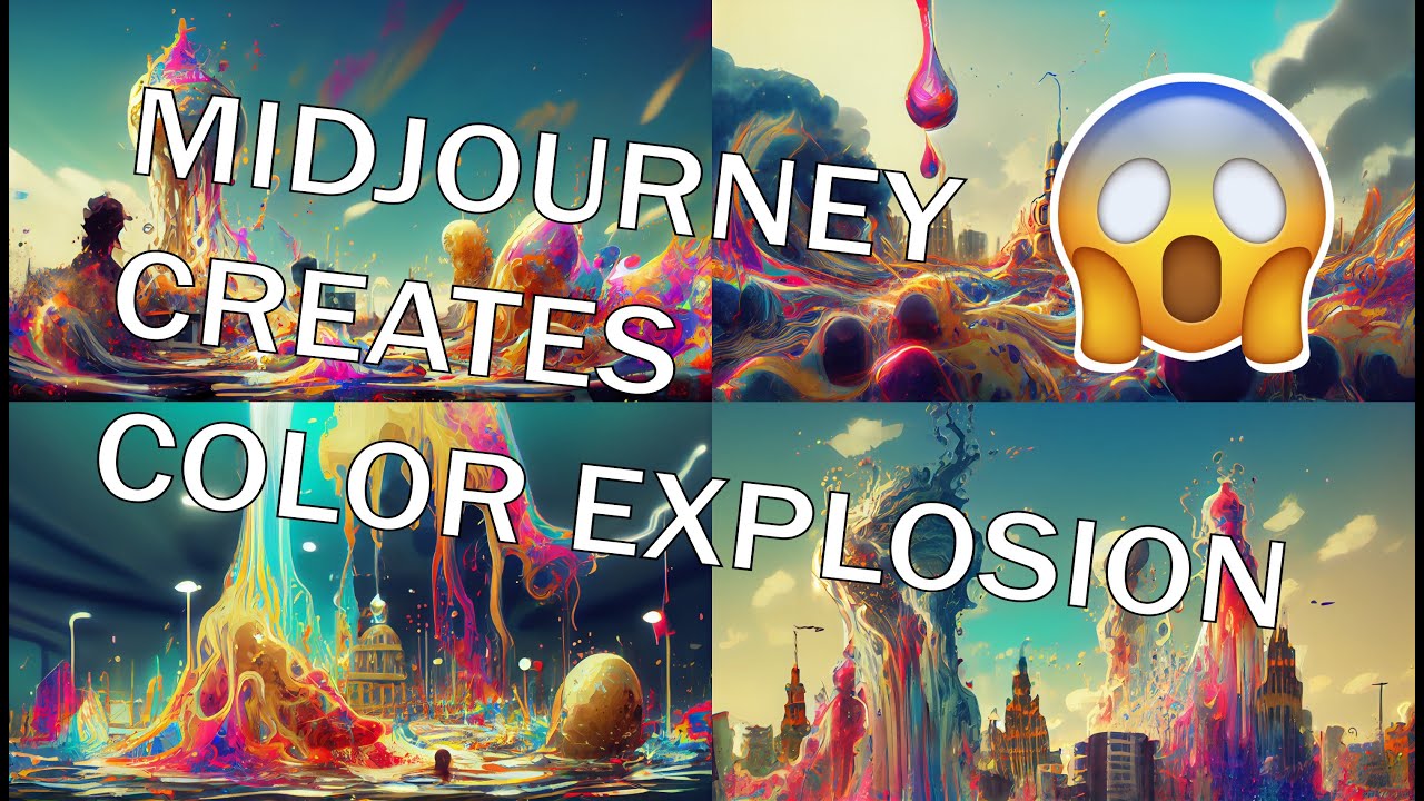 MIDJOURNEY AI CREATES COLOR EXPLOSION - ABSTRAX ART - YouTube
