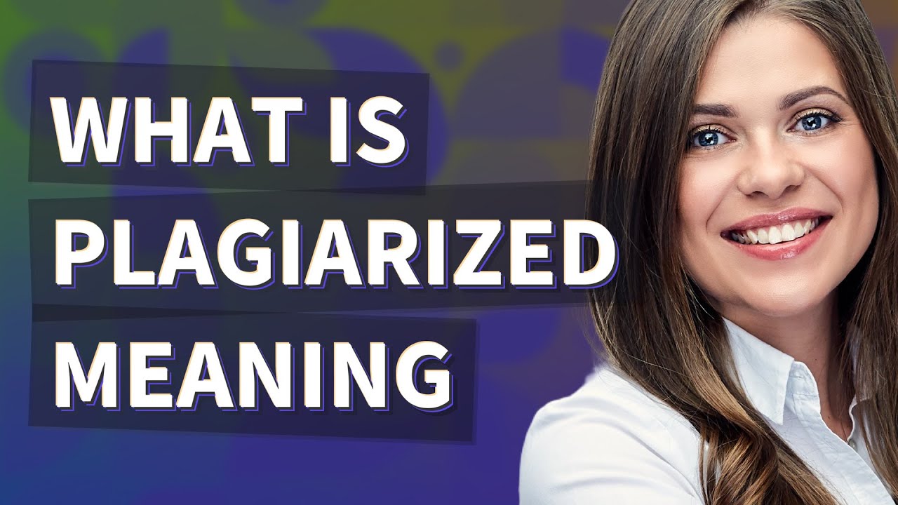 Plagiarized | meaning of Plagiarized - YouTube