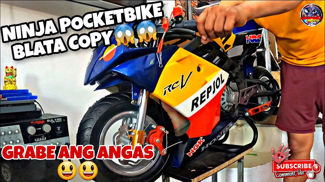 NINJA POCKETBIKE BLATA COPY| UNBOXING & ASSEMBLE | TIPS AND GUIDE ...