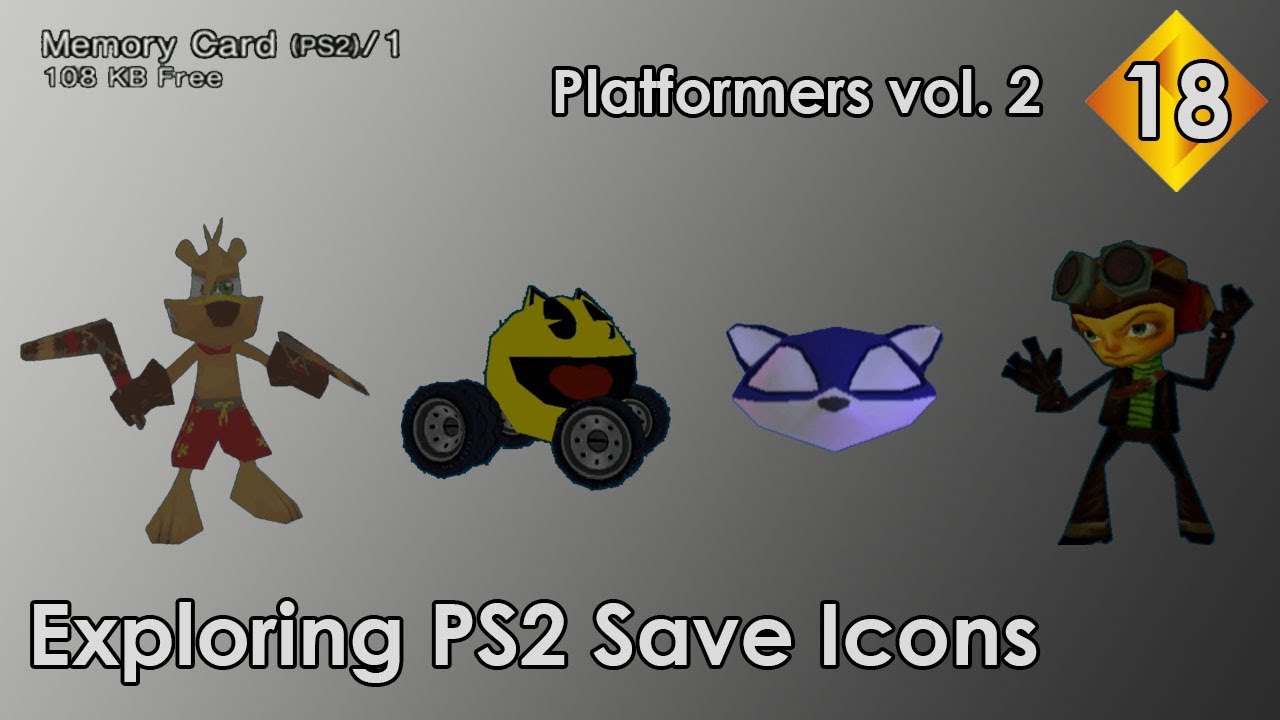 Exploring PS2 Save Icons 18 - Platformers vol. 2 - YouTube