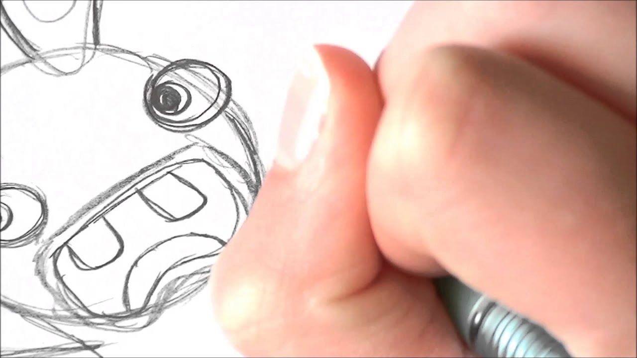 -How to draw a weird rabbit- (inspired by raving rabbits) - YouTube