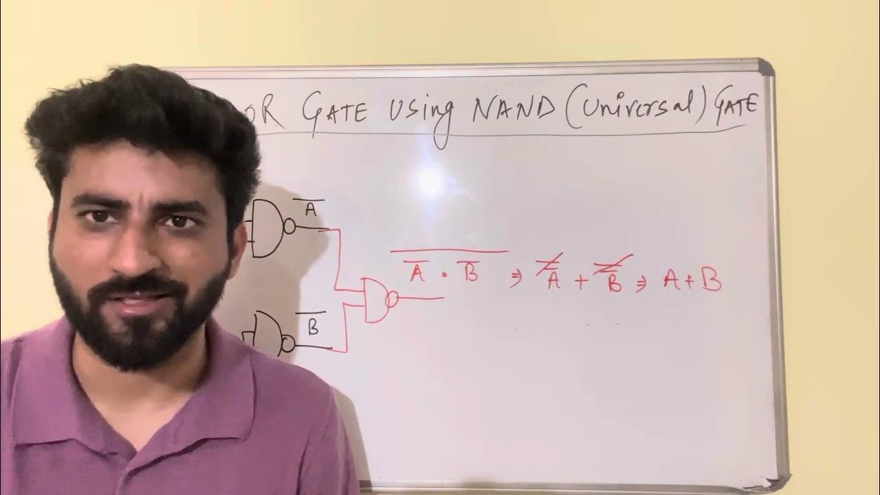 Implementation of all gates using NAND ( universal ) Gate - YouTube