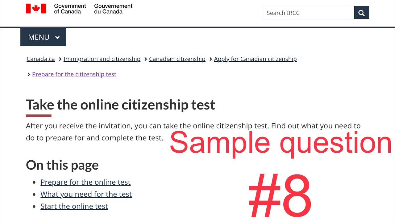 Practice Questions for the Canadian Citizenship Test - Canadian ...