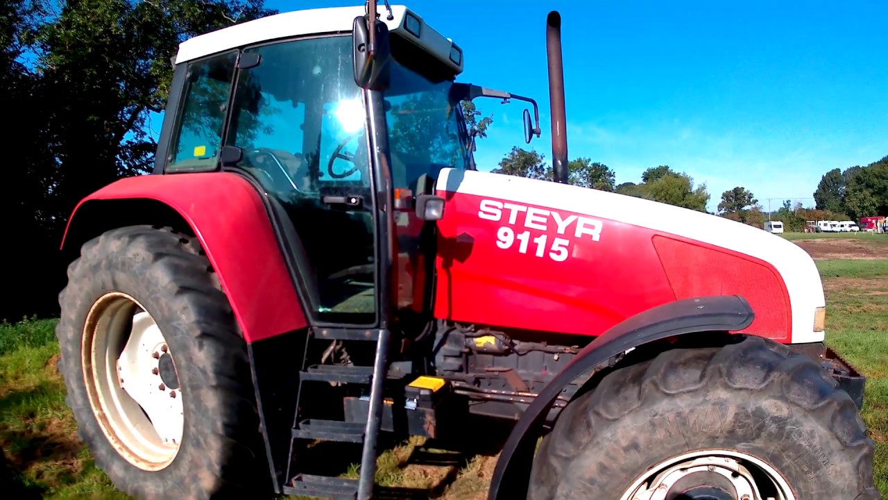 2000 Steyr 9115 6.6 Litre 6-Cyl Diesel Tractor (115 HP) - YouTube