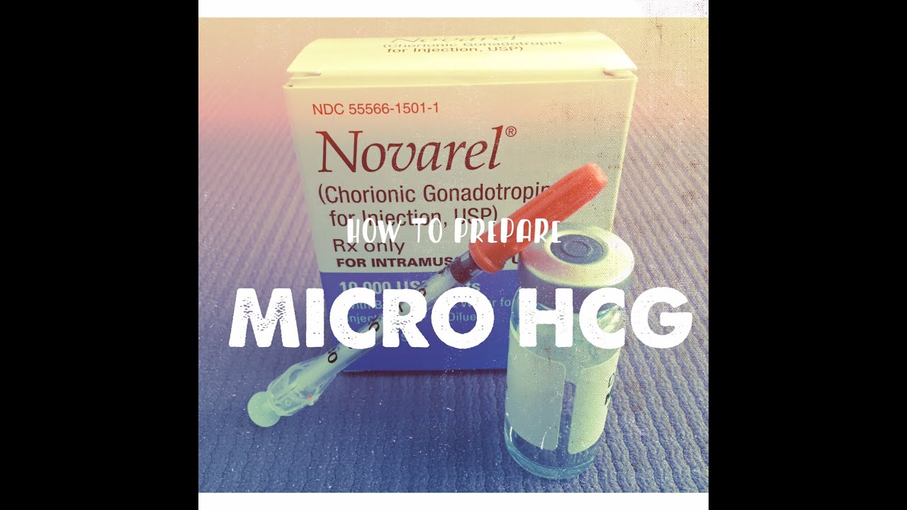 How to Prepare Micro HCG Subcutaneous Injection - YouTube