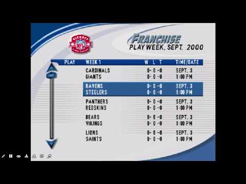 Madden 2001 Colts Franchise Episode 1; No Tom Brady No problem?