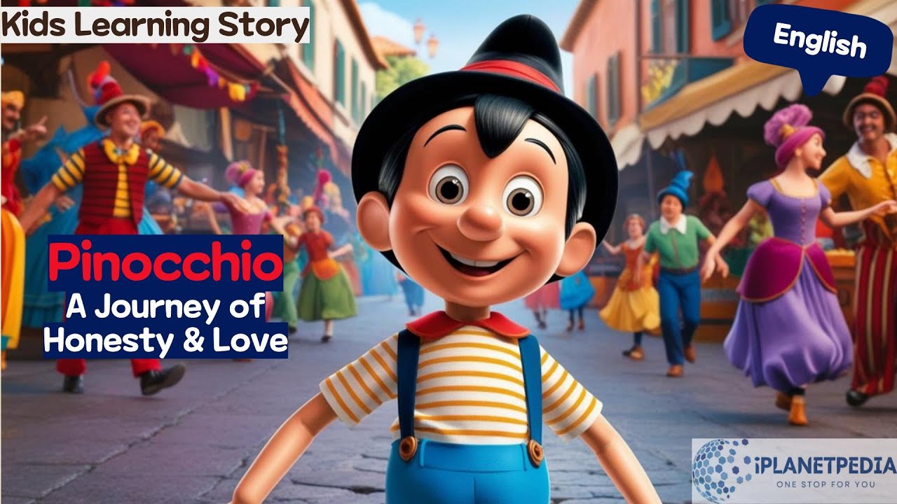 Pinocchio Story | Learning Story | Moral Story | Bed Time Story in ...