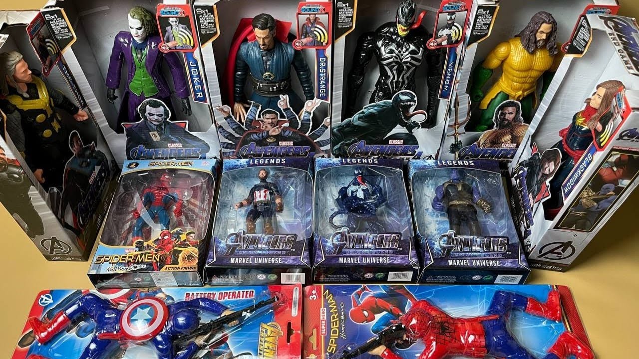 AVENGERS TOYS Action Figures Unboxing Cheap Price Iron man,Hulk,Thor ...
