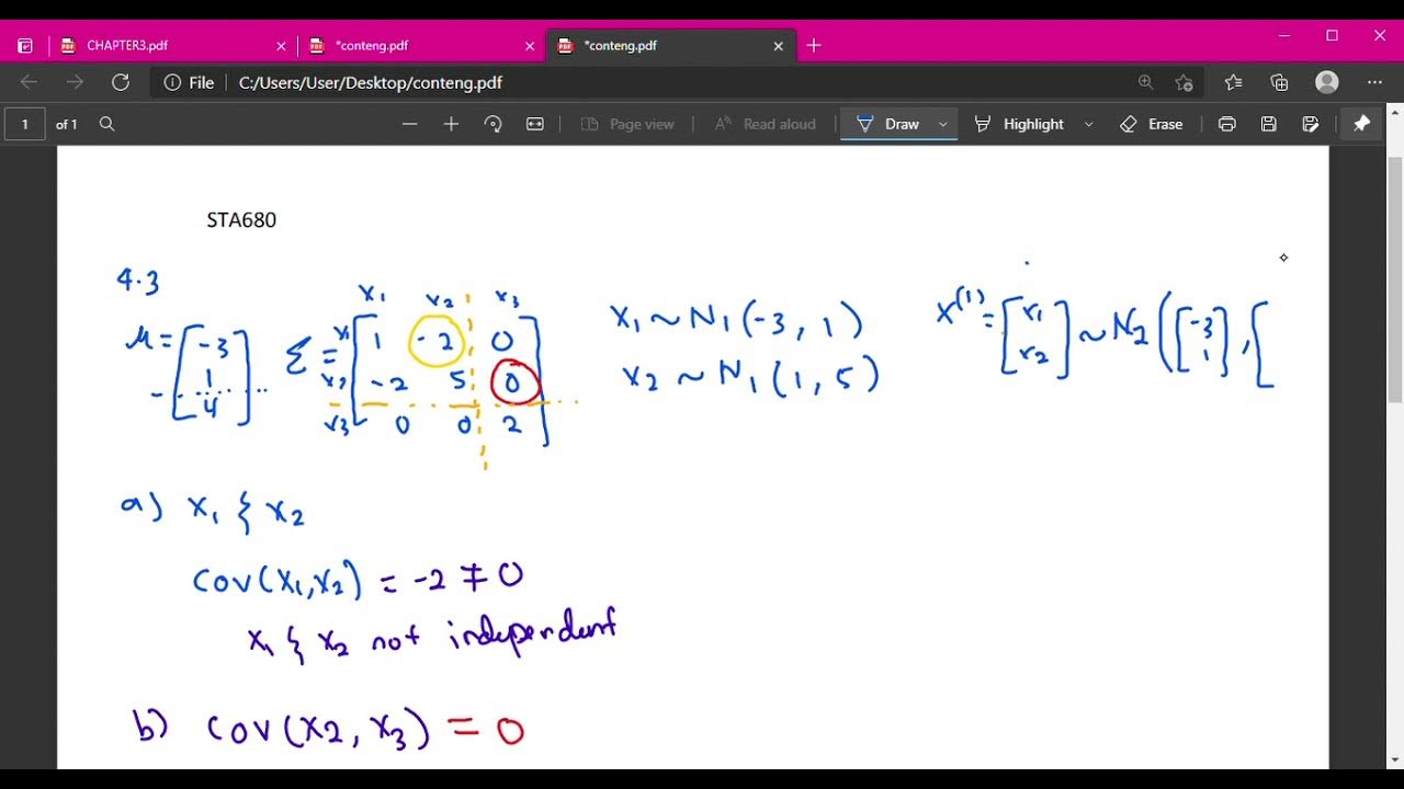 STA680: Multivariate Normal Distribution ( p.2) - YouTube
