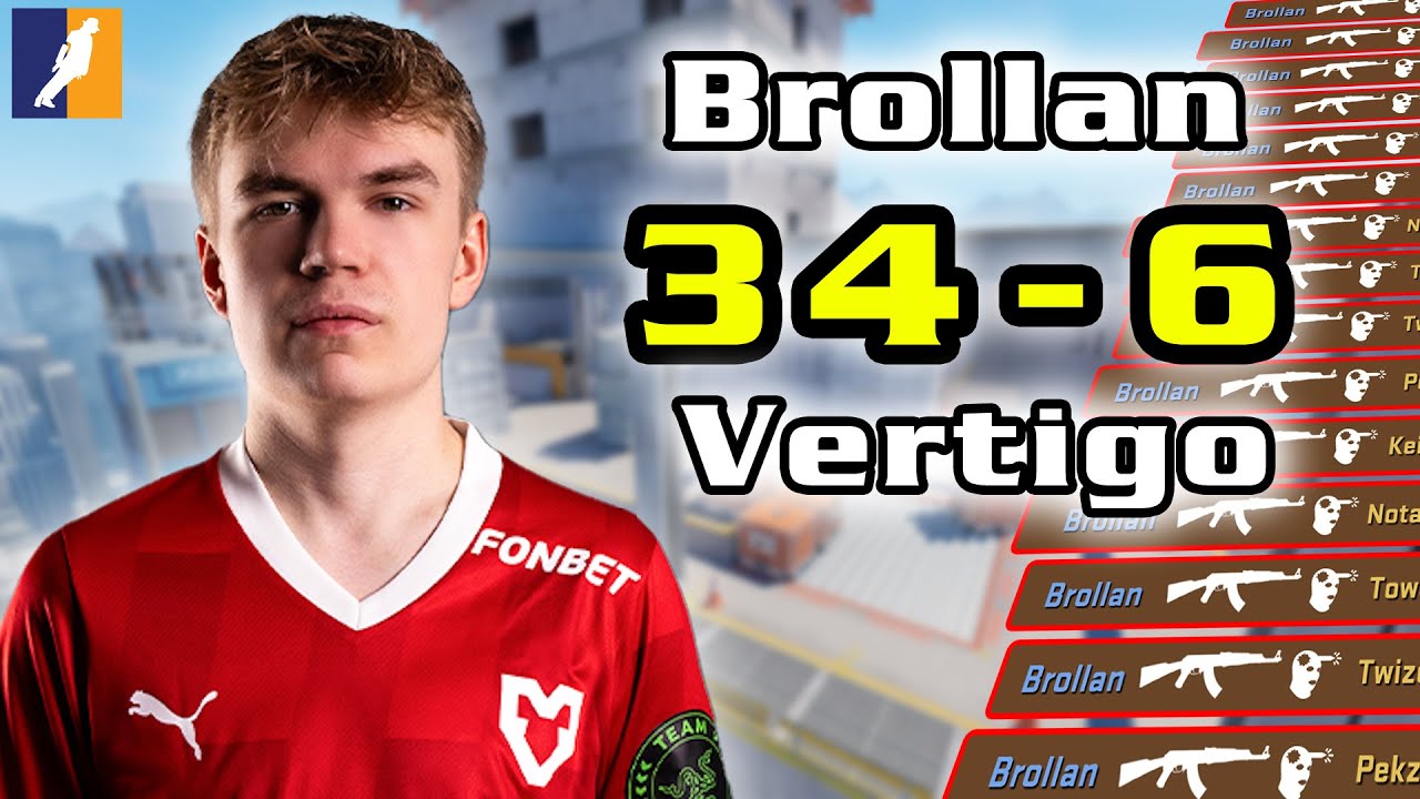 [Highlight POV] Brollan | ALL PEEK (34-6) | Vertigo | CS2 FACEIT | Oct ...
