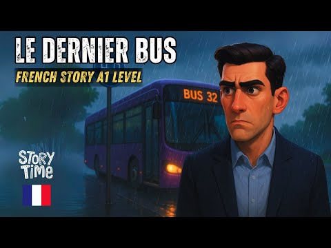 Improve Your French Listening | French Story for Beginners – Le dernier bus (A1 Level)
