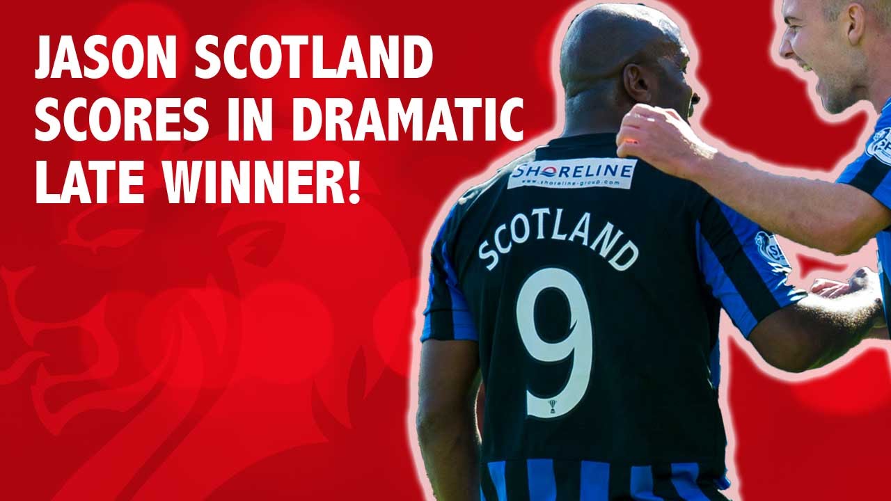 Jason Scotland scores dramatic late winner! - YouTube