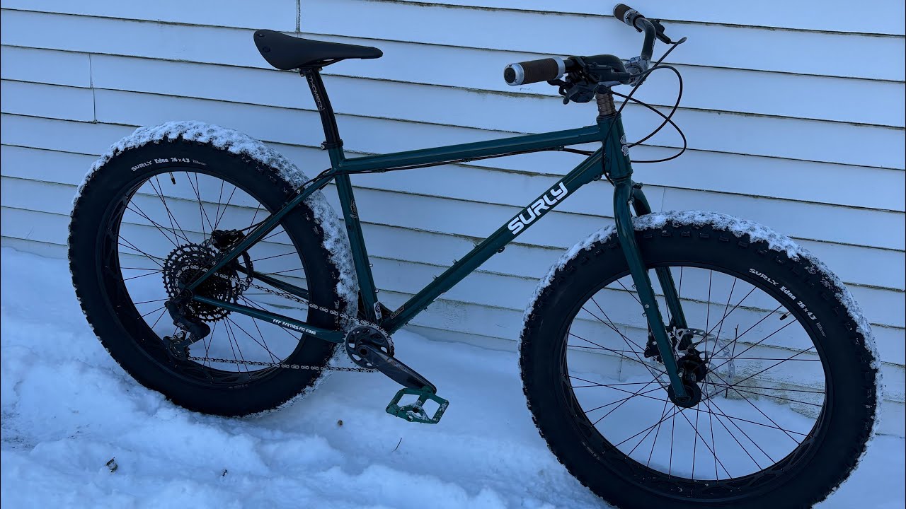 Surly Wednesday Fat Bike Test Ride : Snow Edition - YouTube