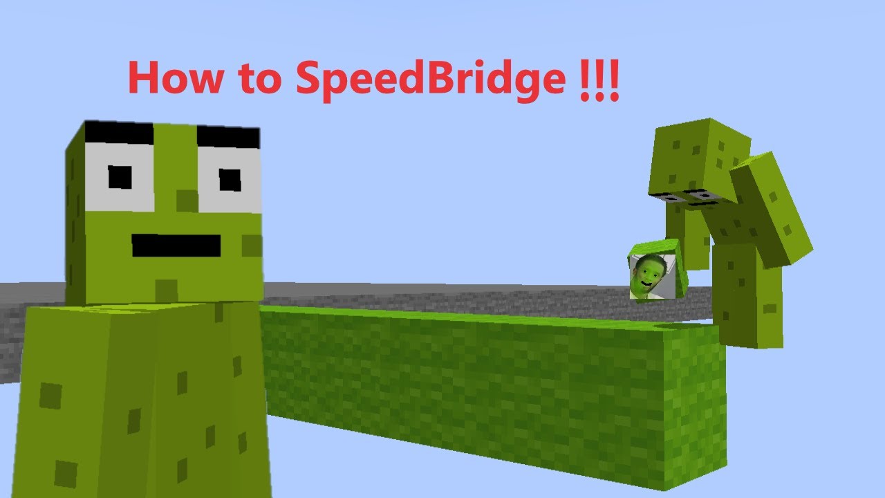 HOW TO SPEEDBRIDGE IN MINECRAFT!!! - YouTube