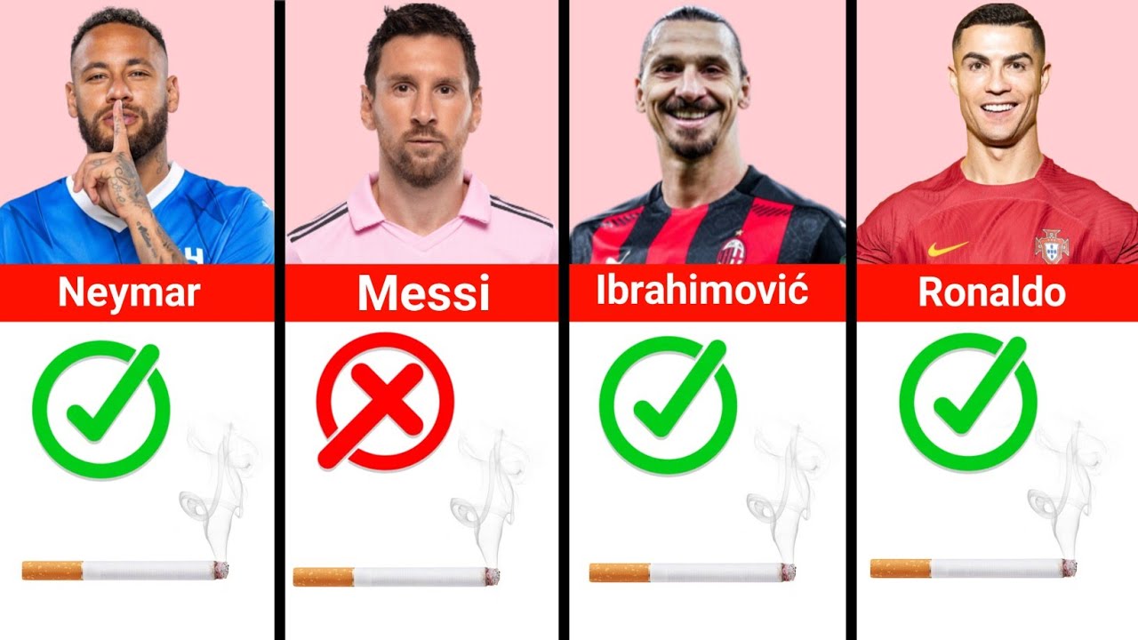 Most Famous Football Players Who Smoke Cigarettes part 1 #ronaldo # ...
