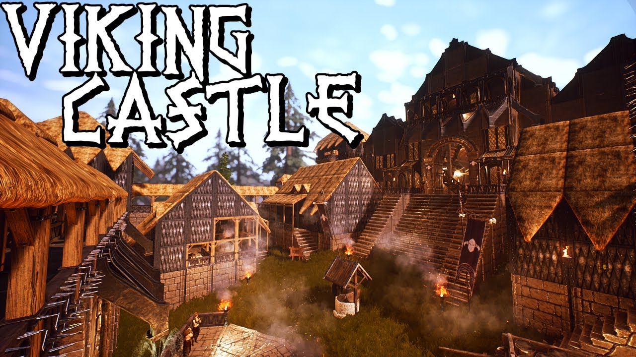 AC Valhalla Inspired Castle! Viking Castle - Speed Build | CONAN EXILES ...