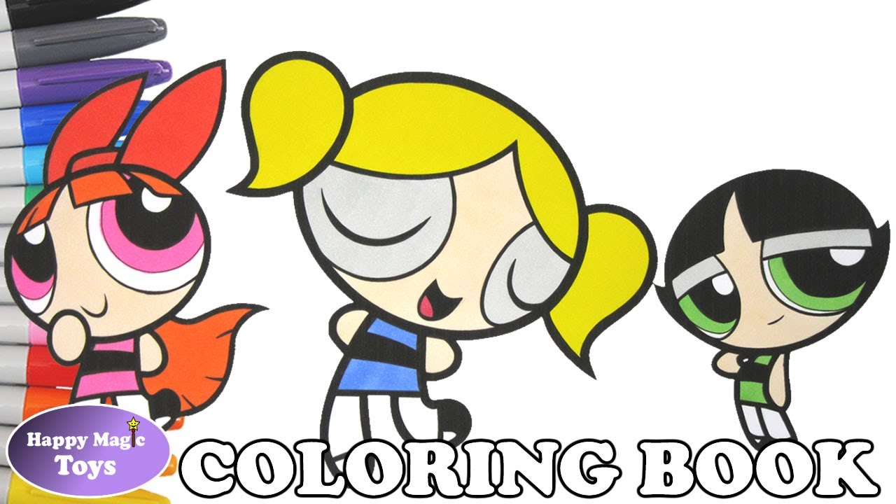 The Powerpuff Girls Coloring Book Pages Bubbles Buttercup Blossom ...