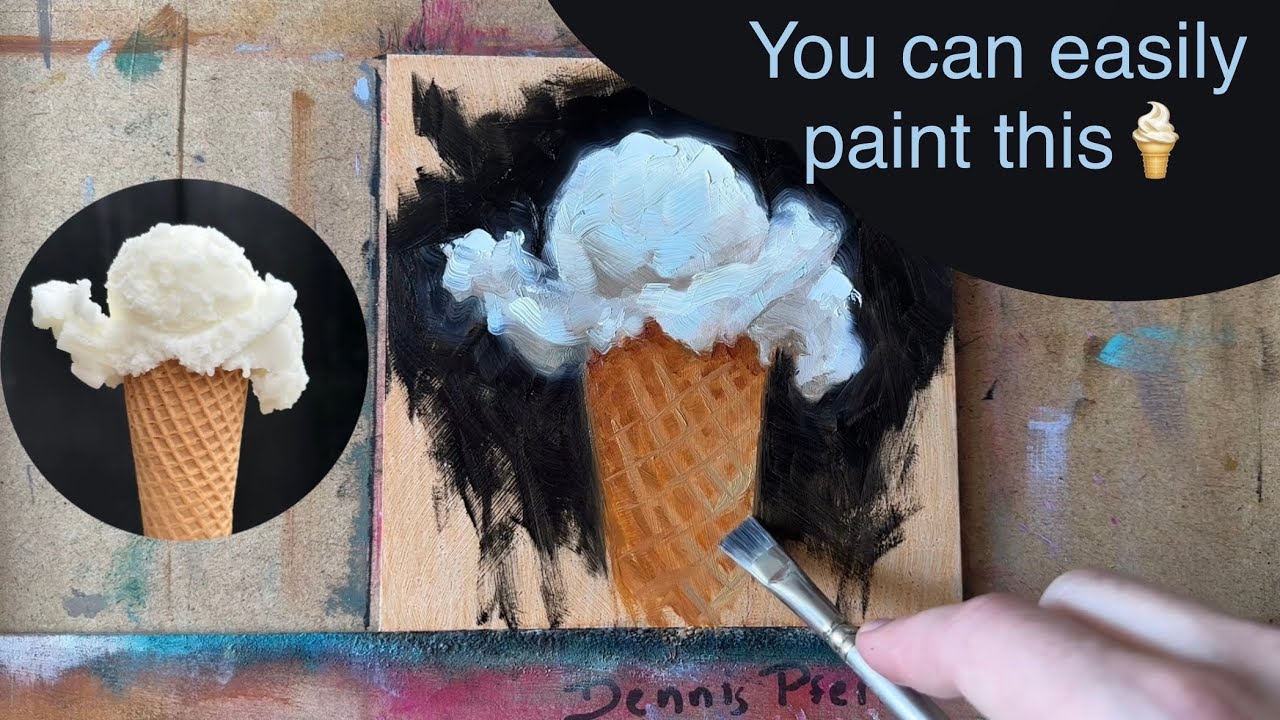How to Paint Gelato (ice cream) with Oil Paint: A Step-by-Step Tutorial ...