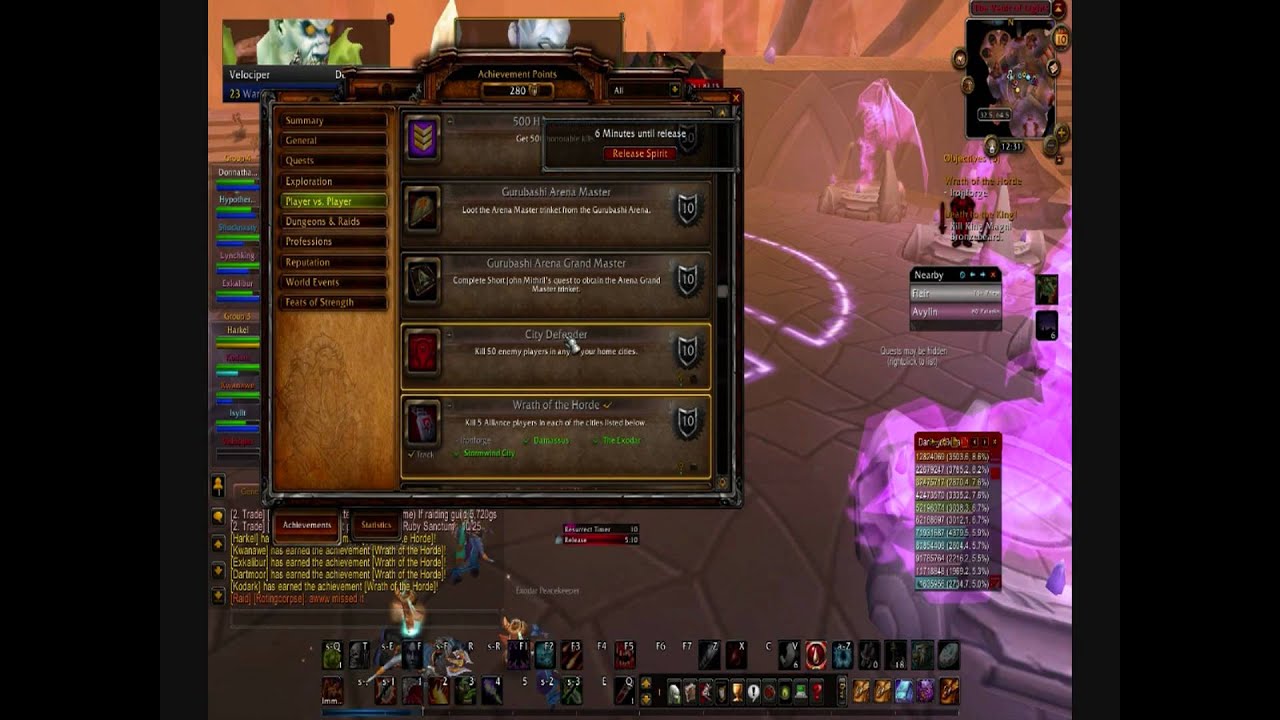 WoW Level 23 gets For The Horde! Achievement - YouTube