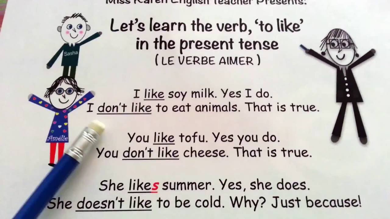 Point And Say - Book B - Page 21 - The Verb To Like - YouTube