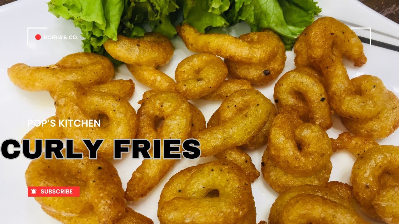 Perfectly Golden Curly Fries | Restaurant-Style Recipe | POP's Kitchen ...