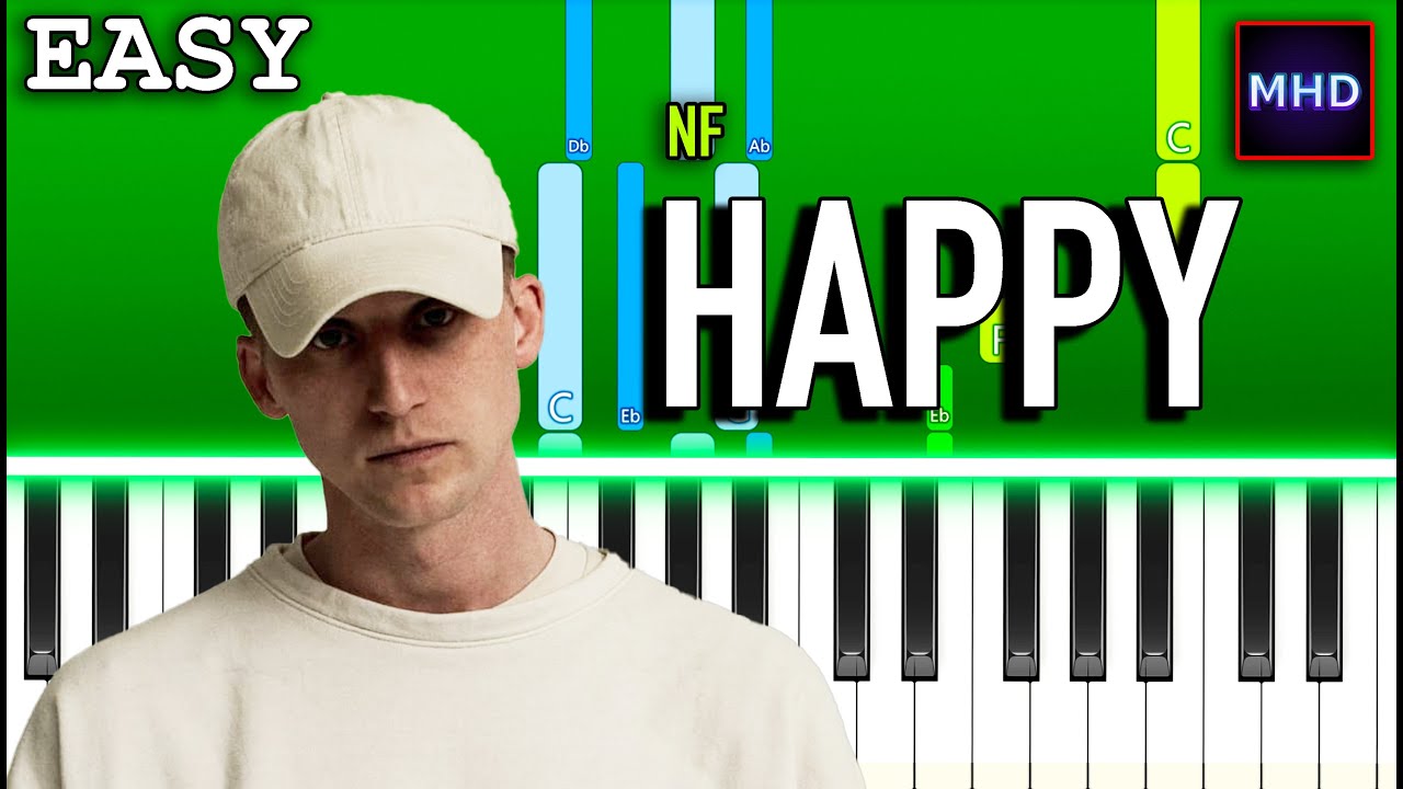 NF - HAPPY - Piano Tutorial [EASY] - YouTube