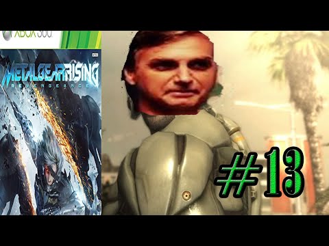 METAL GEAR RISING: REVENGEANCE EP#13 BOLSONARO PELADO VS BOLSONARO PELANZA NA ARENA GOLDENSHOWER