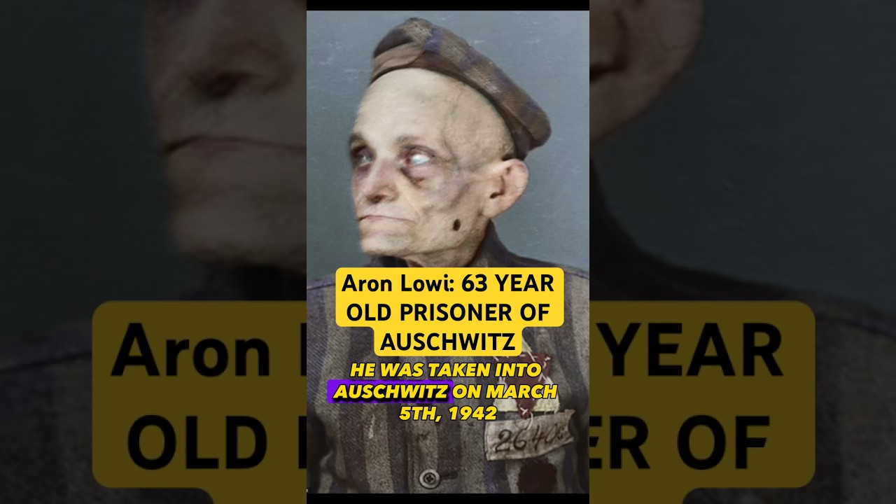 Aron Lowi was a 63 year old prisoner at Auschwitz #history #war - YouTube