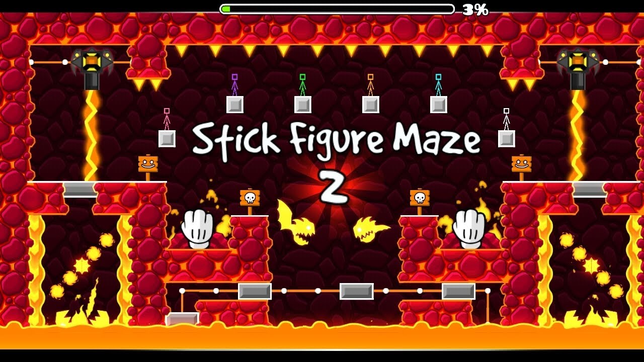 Geometry dash insane level ( auto level) - YouTube