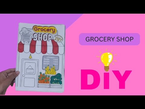 Grocery Shop Paper Doll | How To Make Paper Quiet Book Grocery For ...