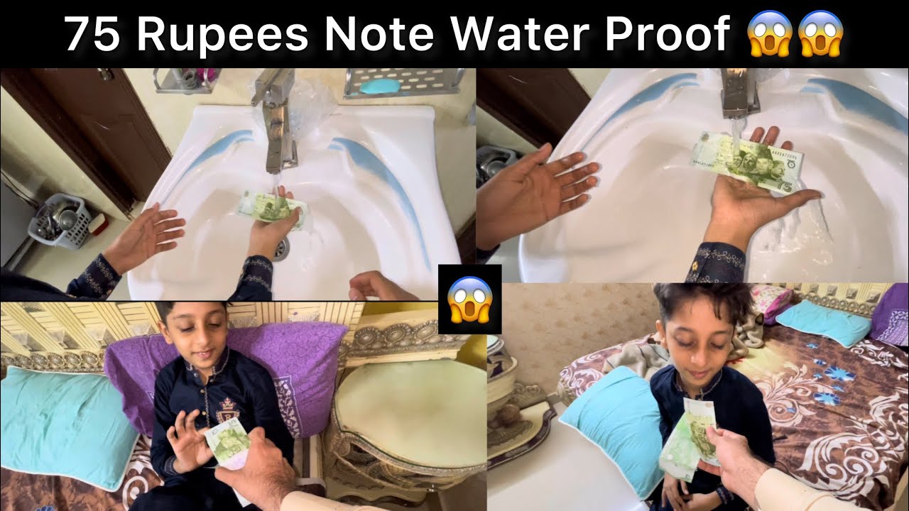 75 Rupees Note Waterproof Ha | VLOG-40 - YouTube