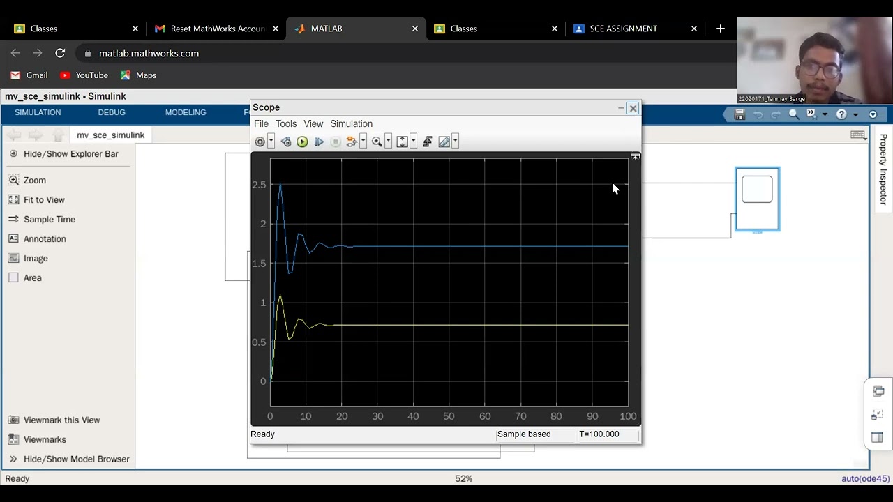 Modeling of the 2-dof system using Simulink and Simscape - YouTube
