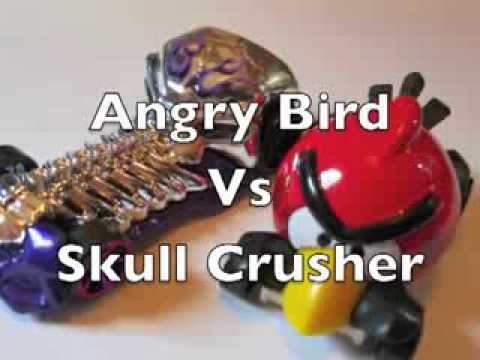 Hot Wheels Angry Bird Vs Skull Crusher Jump - YouTube