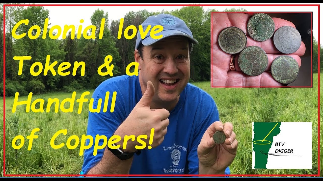 Colonial Love Token & a Handfull of Coppers! - YouTube