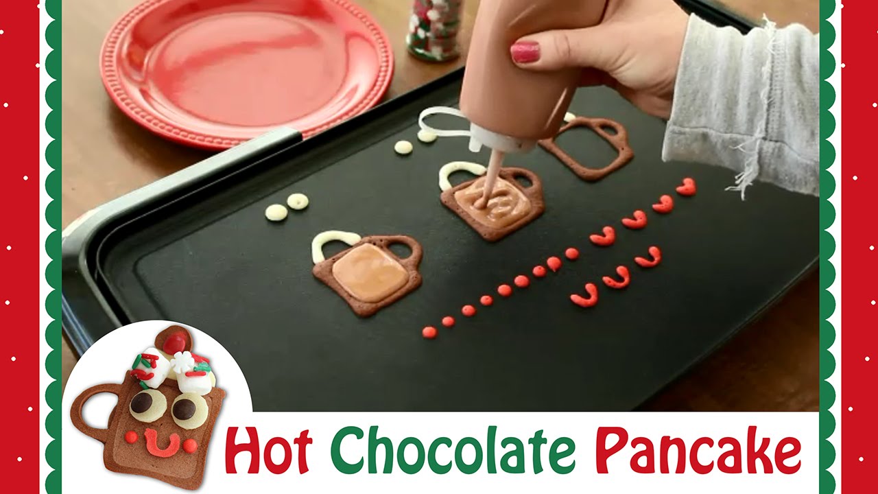Pancake Art Tutorial: Hot Chocolate Mugs by Jenni Price - YouTube