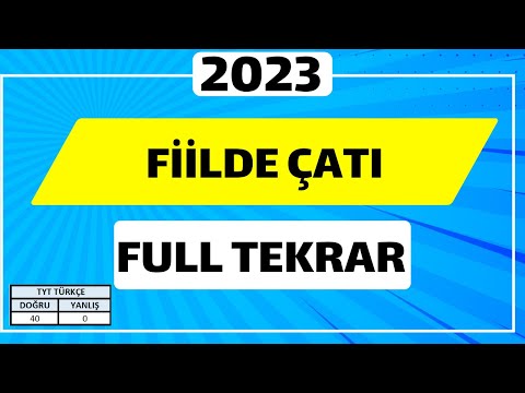 Fiilde Çatı Soru Çözümü | TYT Çatı Full Tekrar / TYT Türkçe | Kutlu Hoca