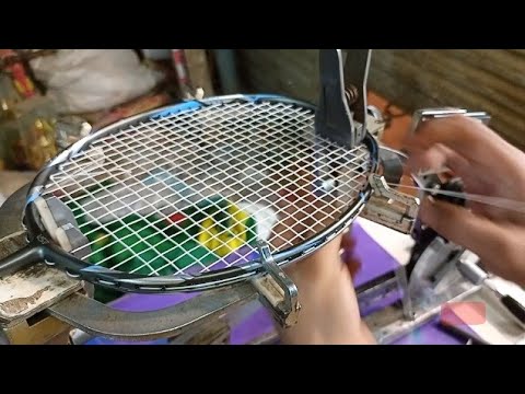 how to make racket, badminton setting December 31, 2022 - YouTube