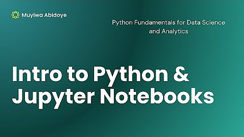 Python Fundamentals For Data Science and Analytics - YouTube