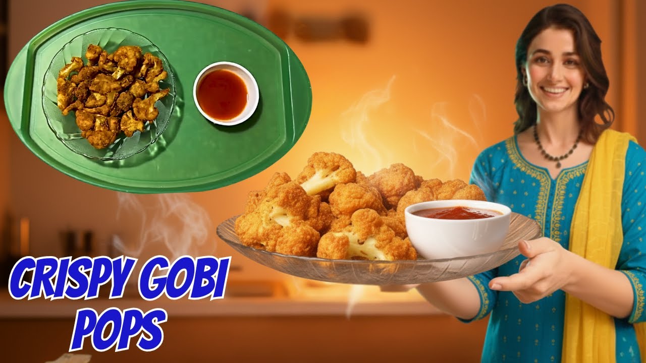 Veg Gobi Lollipop 🤩 | Gobi Snacks | Gobi Tikka Masala | coliflor ke ...