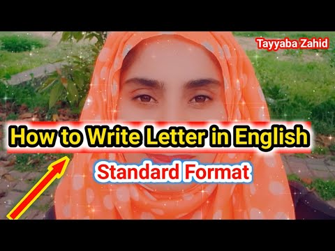 Format of Letter Writing | Letter writing in English | How to write ...