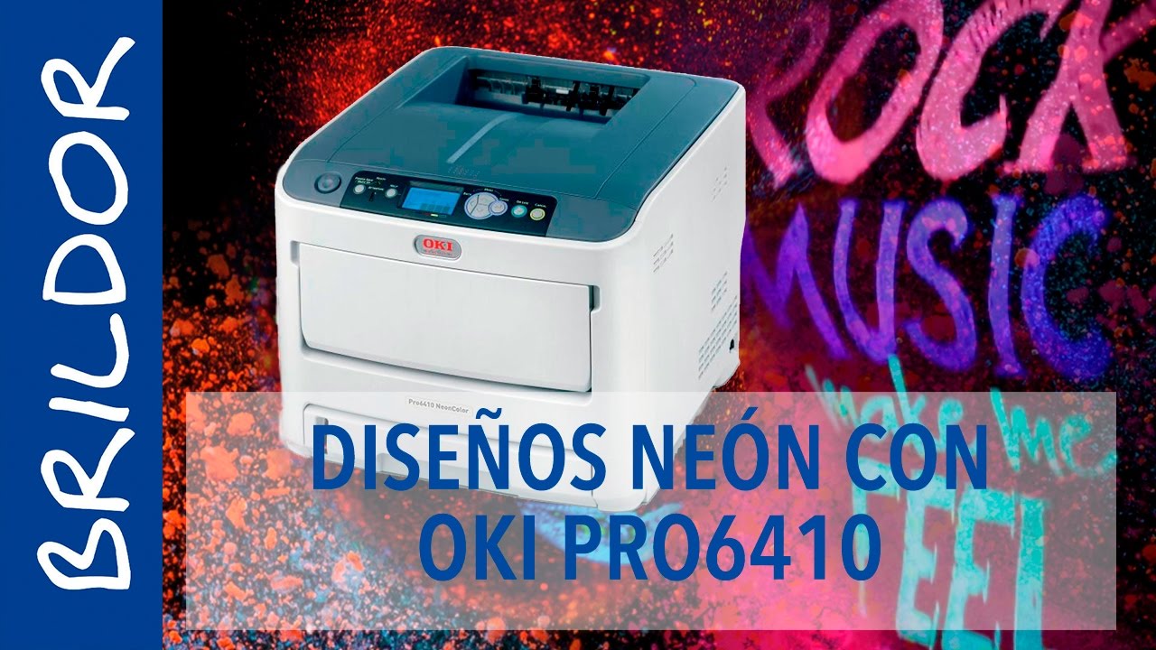 OKI Pro6410 NeonColor - hace que tus PRODUCTOS BRILLEN en la oscuridad ...