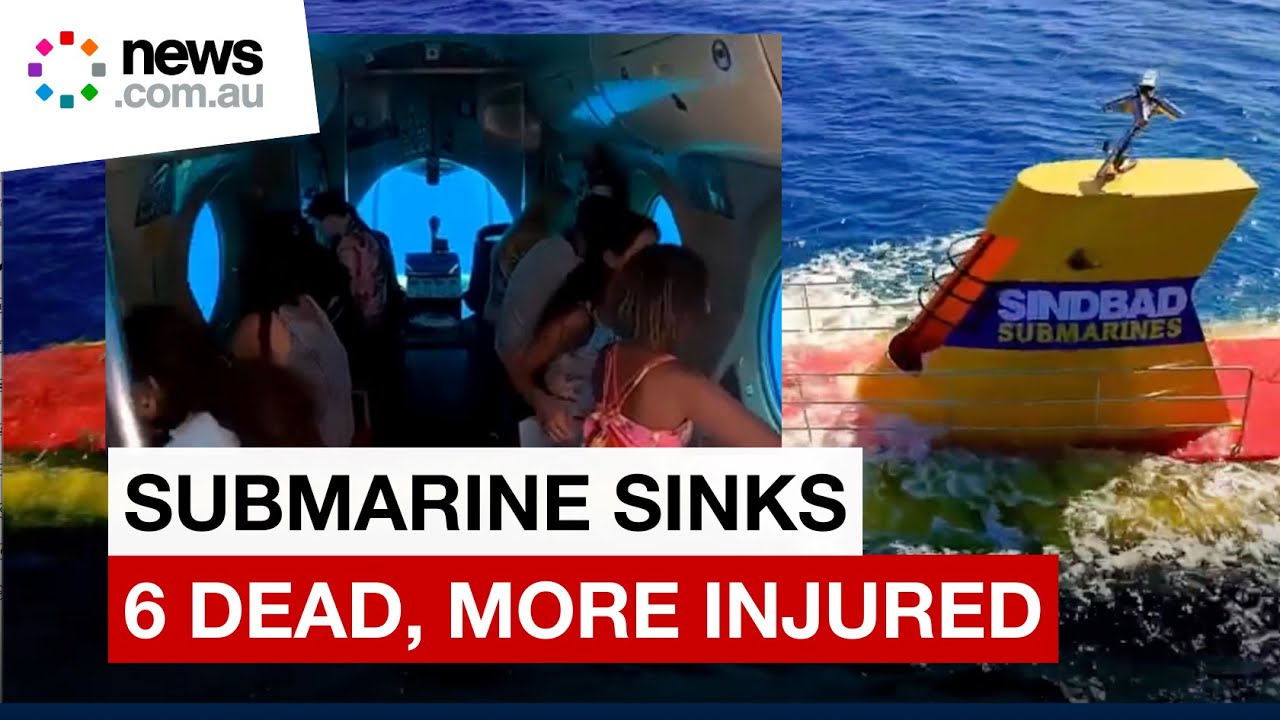 Six dead, 39 rescued after submarine sinks in Red Sea off Egypt - YouTube